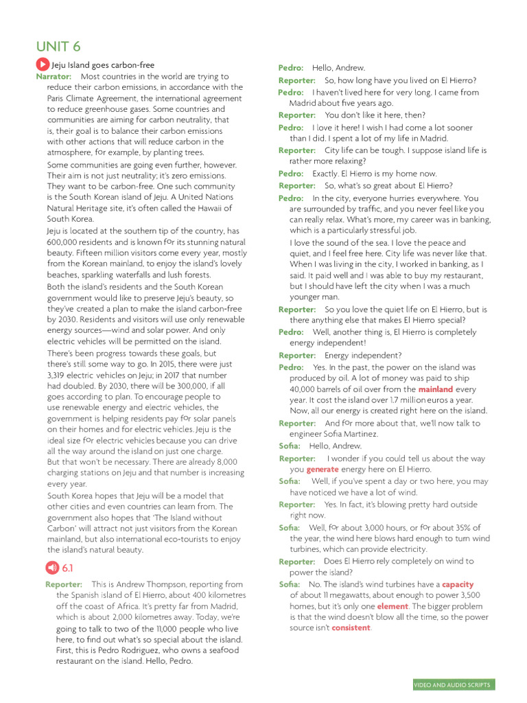 S4.Unit 6 Energy LS Feb 29 Scripts | PDF
