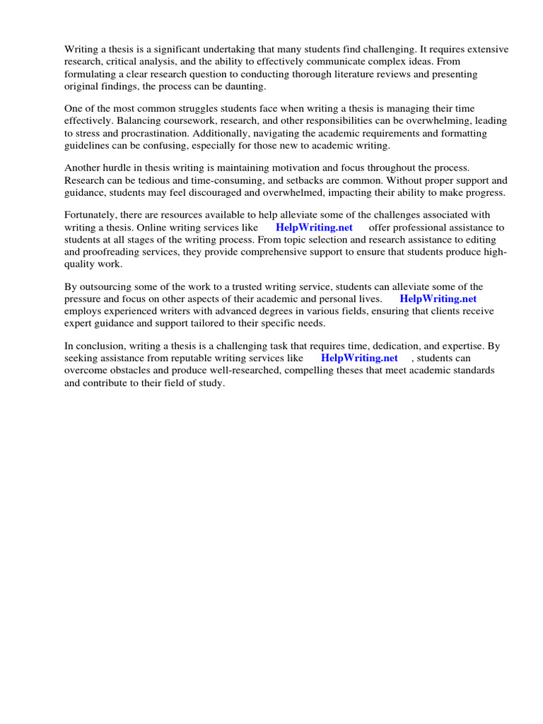 Difference Between Monograph and Thesis | PDF