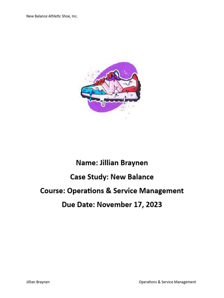 Case Study-New Balance Activity 2 | PDF