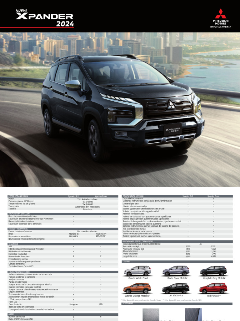 Ficha Xpander | PDF | Industria automotriz | Sedanes