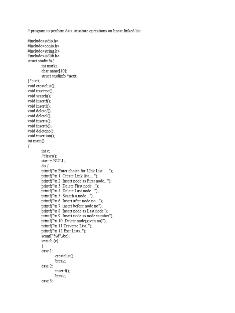 Singly Linked List | PDF | Programming Paradigms | Software Development Singly Linked List | PDF | Programming Paradigms | Software Development