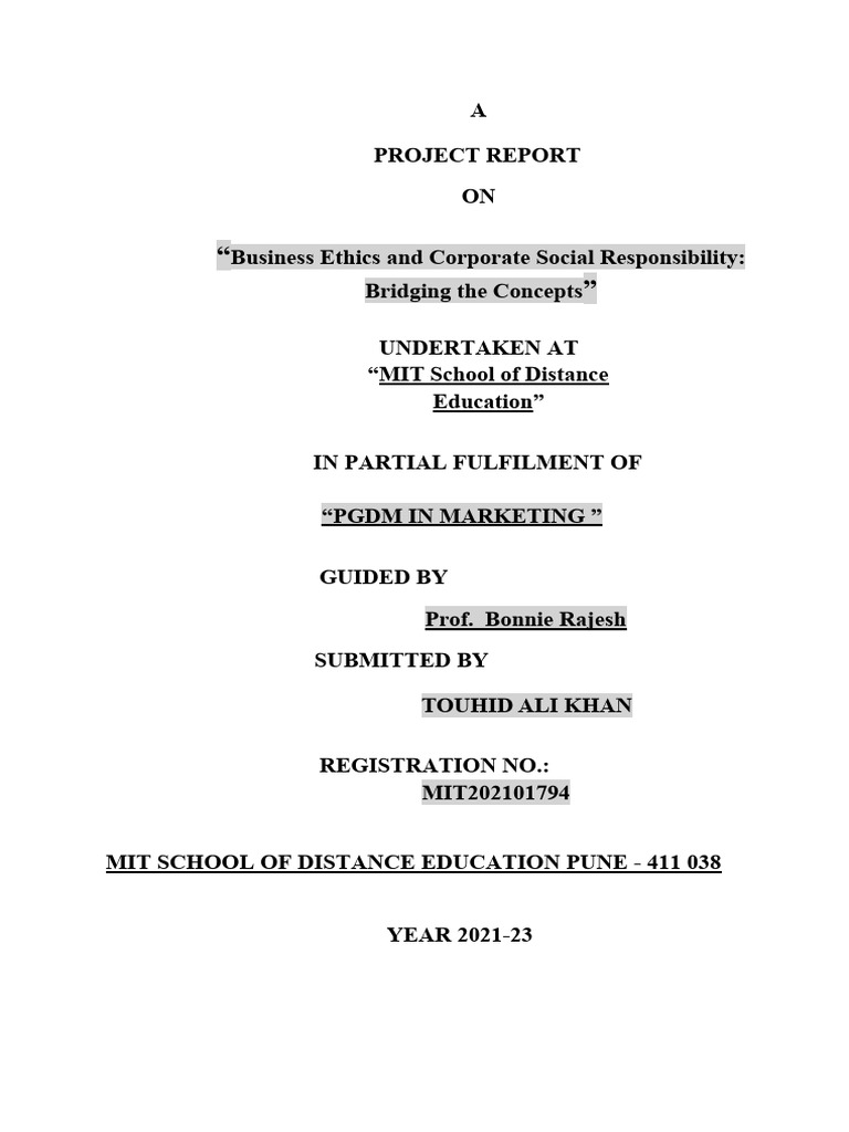 Business Ethics and Corporate Social Responsibility | PDF | Corporate ... Business Ethics and Corporate Social Responsibility | PDF | Corporate ...