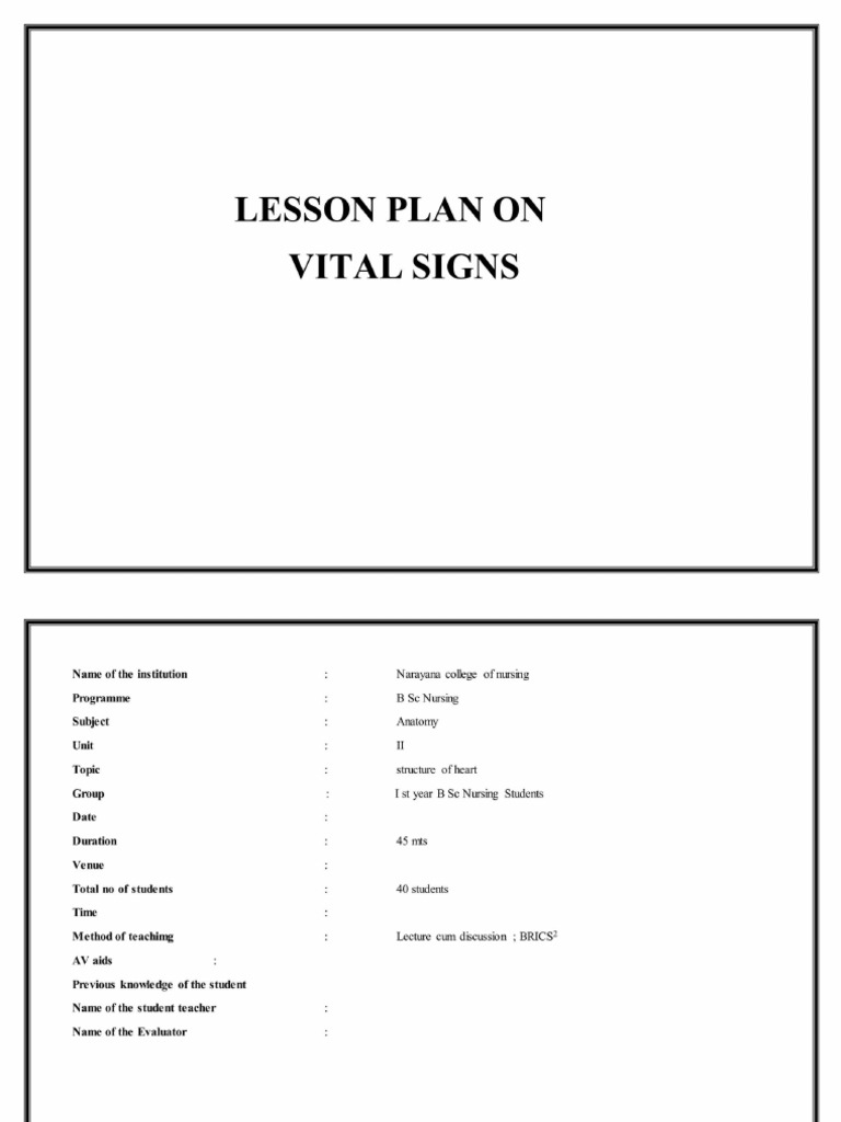 Vital Sign | PDF