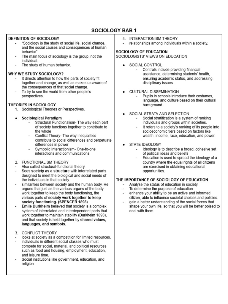Sociology Notes | PDF