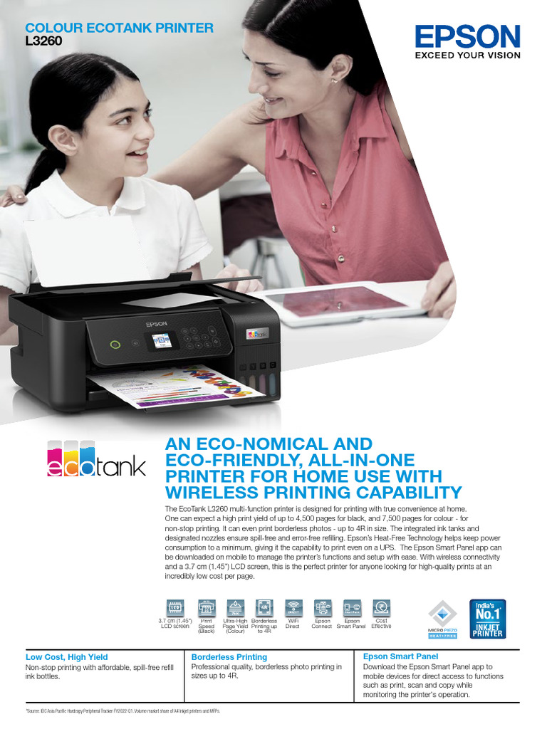 Epson L3260 Brochure | PDF