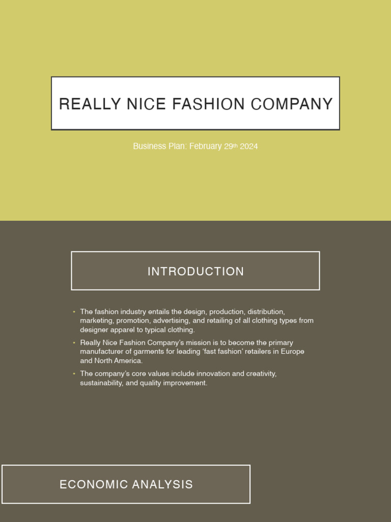 Econ | PDF | Clothing | Supply Chain