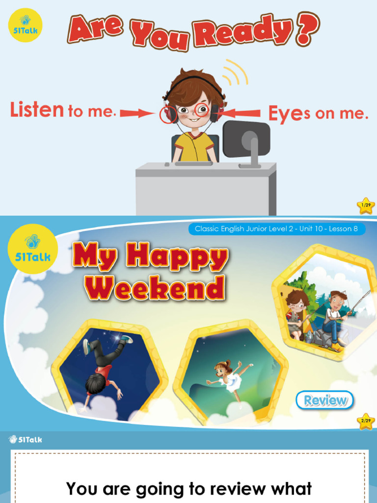 Level 2 - Unit 10 - Lesson 8 - My Happy Weekend | PDF