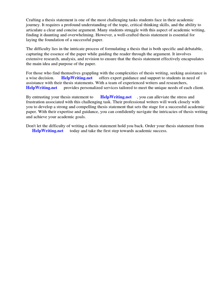 Building A Thesis Statement | PDF | Thesis | Essays