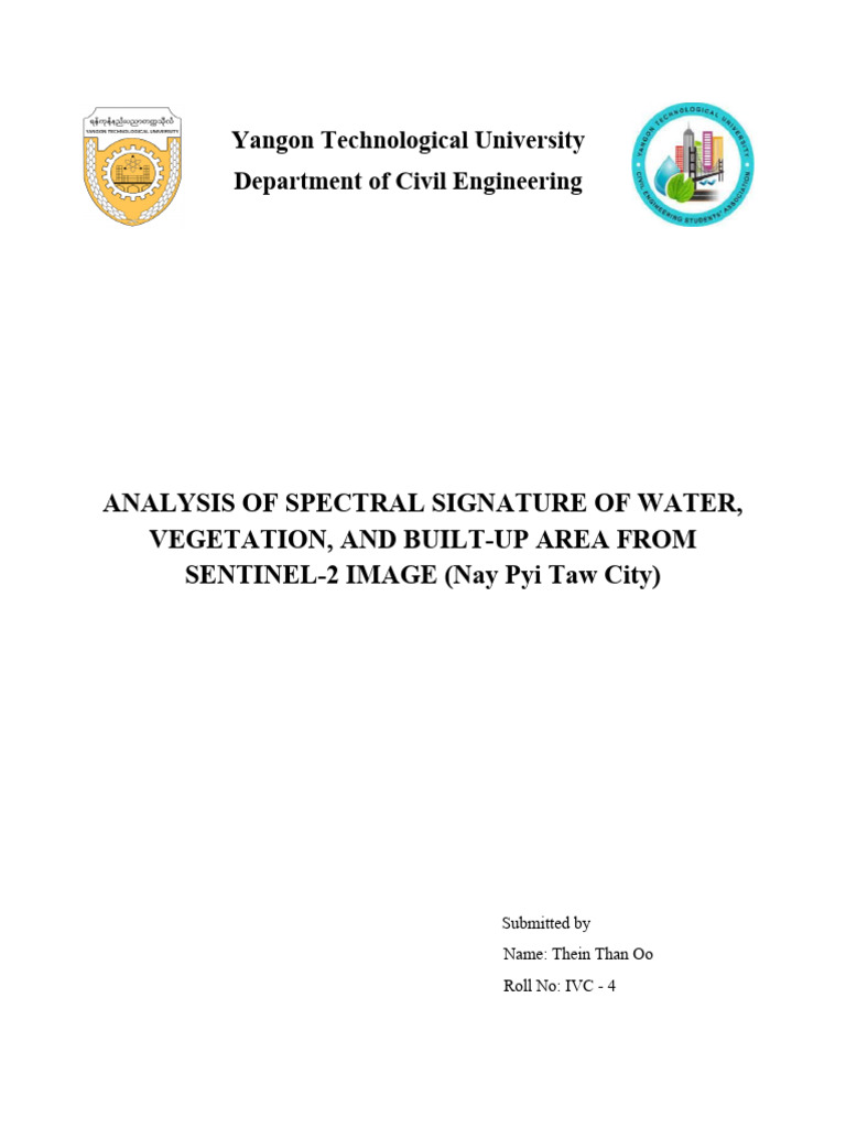 Urban Land Analysis in Nay Pyi Taw | PDF | Law | Science & Mathematics