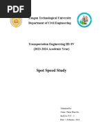 Spot Speed Study Methods in Traffic Engineering | PDF | Radar | Traffic