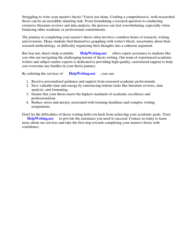 Sample Masters Thesis PDF | Download Free PDF | Thesis | Heat