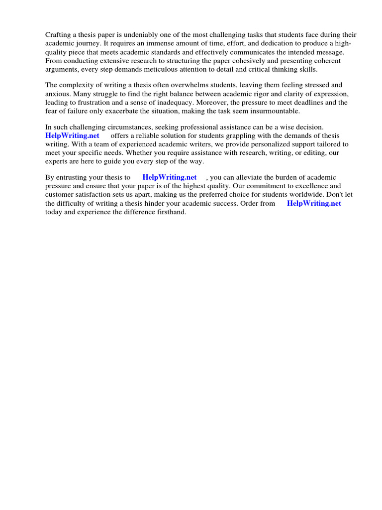 Write Good Thesis Paper | PDF | Essays | Thesis