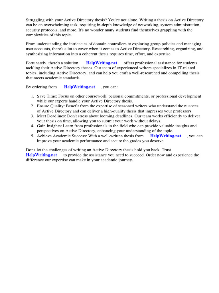 Active Directory Thesis | PDF | Active Directory | Computer Architecture