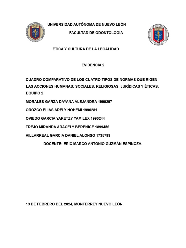 Ev 2 Etica y Cultura de La Legalidad | PDF | Moralidad | Estado (política)