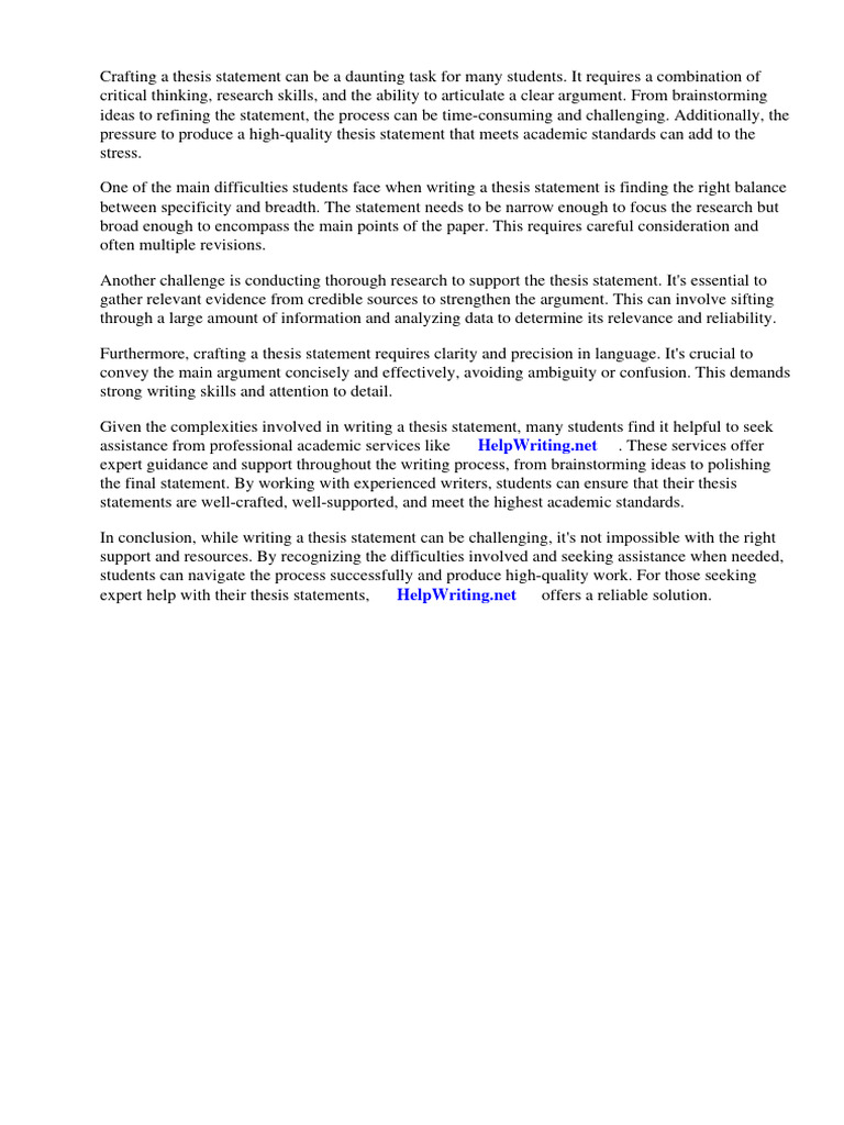 Building Thesis Statement | PDF | Thesis | Essays