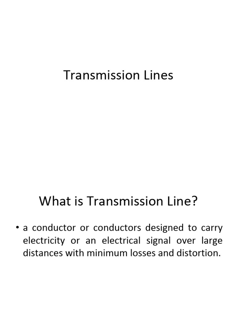 Transimission Lines | PDF | Technology & Engineering