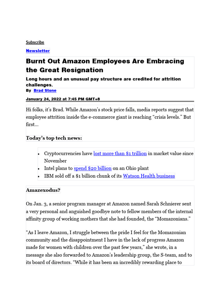 Case Study - Amazon | PDF