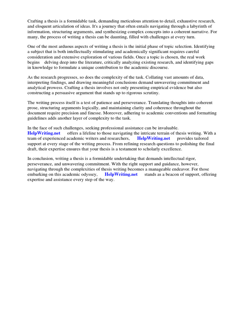 Process Essay Thesis | Download Free PDF | Essays | Thesis