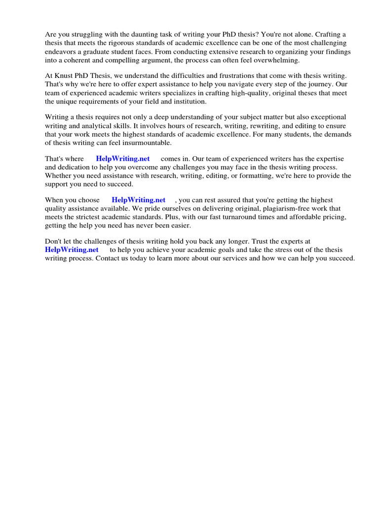 Knust PHD Thesis | Download Free PDF | Thesis | Ion