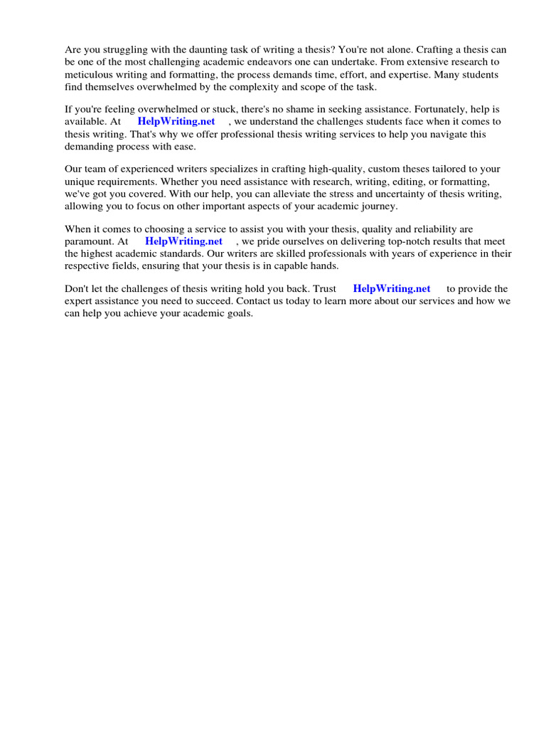 Expert Thesis Writing Assistance | PDF | Word Press | Software Engineering