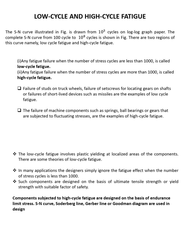 Low vs High Cycle Fatigue Explained | PDF | Fatigue (Material ...