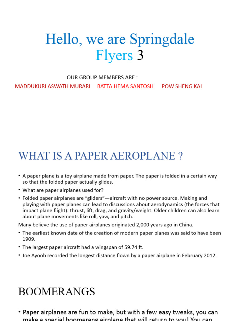 Presentation Aeo Plane | PDF | Airplane | Aircraft