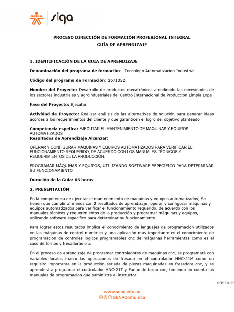 Guia Azje - TAI - Pro - CNC - 2671352 | PDF | Control numerico ...