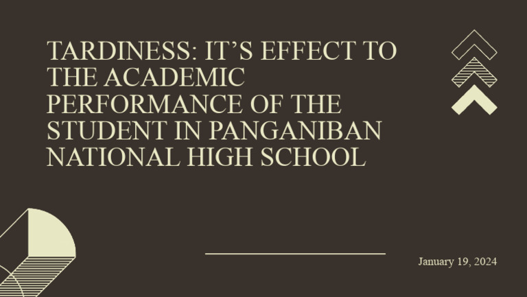 Tardiness: It'S Effect To The Academic Performance of The Student in ...