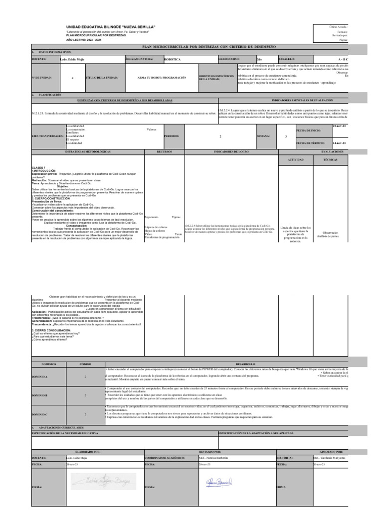 Semana 3 - 2do Egb T3 | PDF