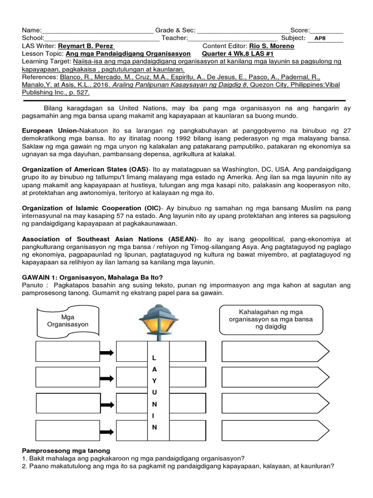 ARPAN 8 LAS Quarter 4 Week8 Las 1 | PDF
