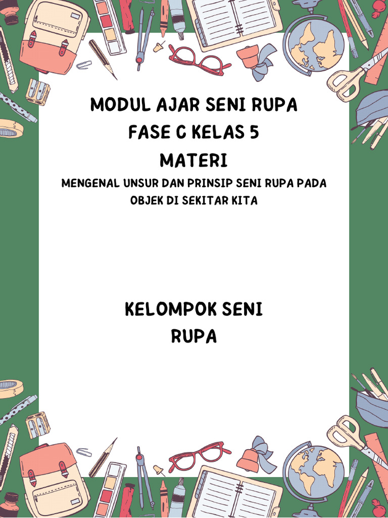 Modul Ajar Seni Rupa Fase C Kelas 5 | PDF