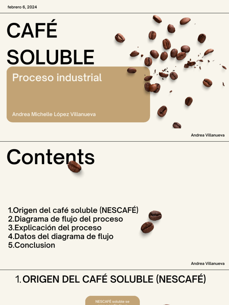 Cafe Soluble | PDF