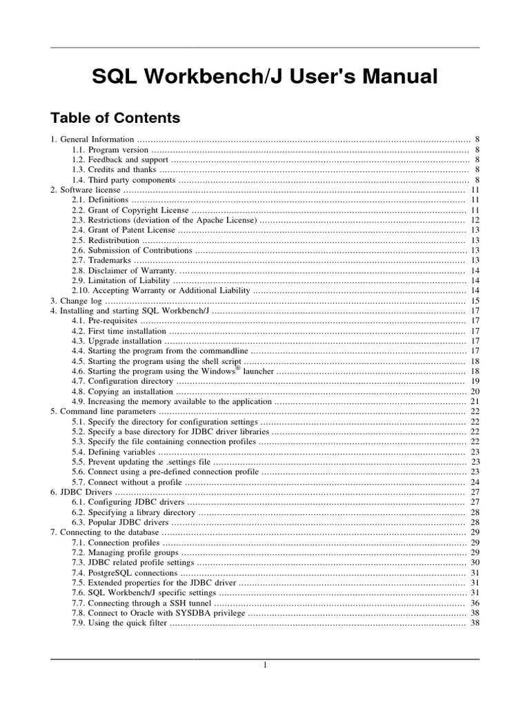 SQLWorkbench Manual | Download Free PDF | Databases | Sql SQLWorkbench Manual | Download Free PDF | Databases | Sql