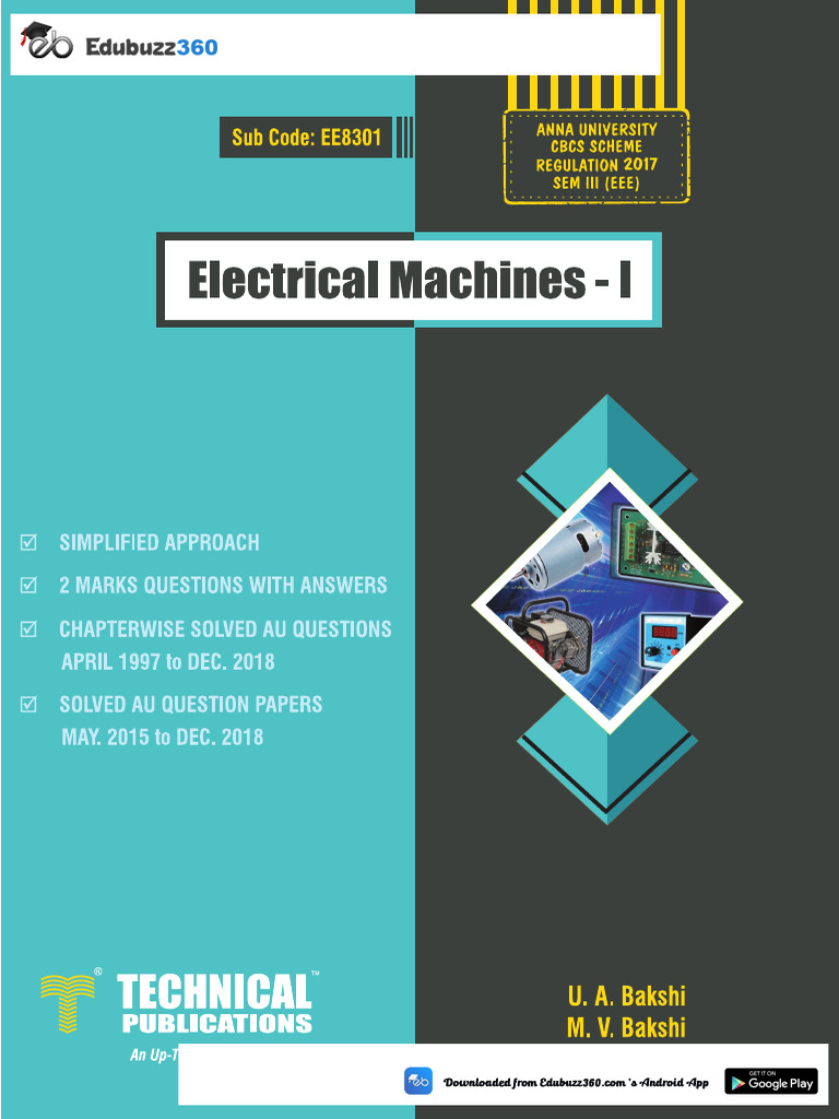 EE8301 - Electrical Machines - I | PDF