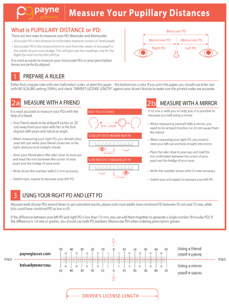 PG PD Measure Ruler | PDF