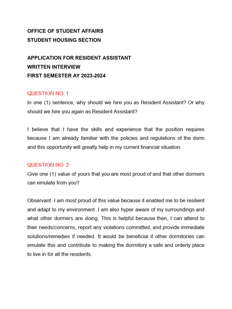 Ra Written Interview - Cayomo | PDF