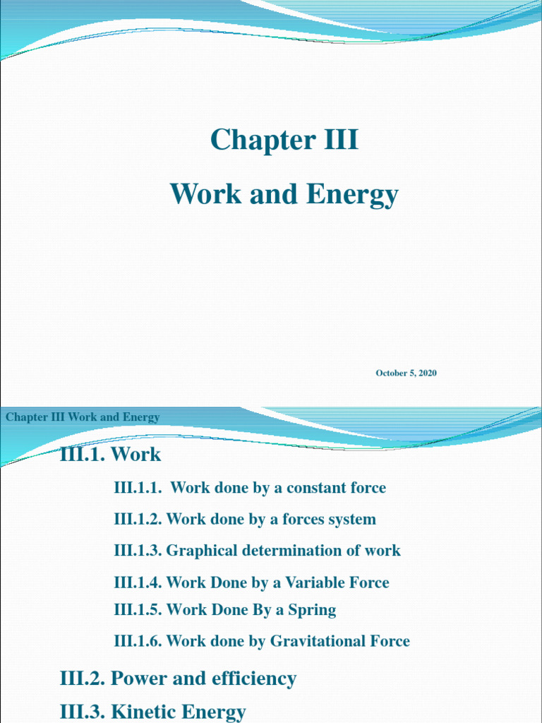 Chap5 - Work and Energy | PDF | Force | Mechanics
