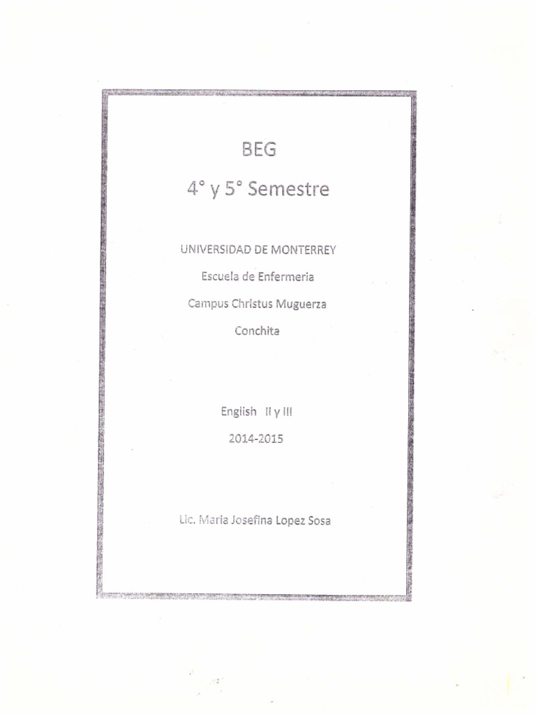 Manual De Ingles Ingles Ii Y Iii Ok 2022 Pdf