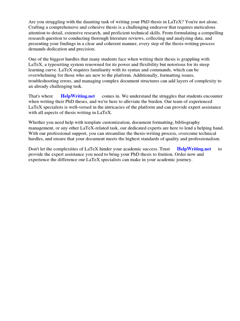 Sample PHD Thesis in Latex | PDF | Thesis | Page Layout