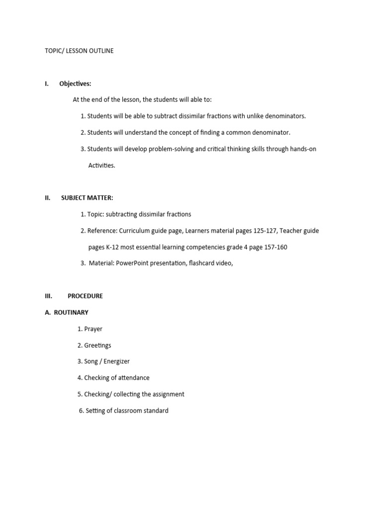 Final Math Lesson Plan | Download Free PDF | Cognition | Behavior Modification