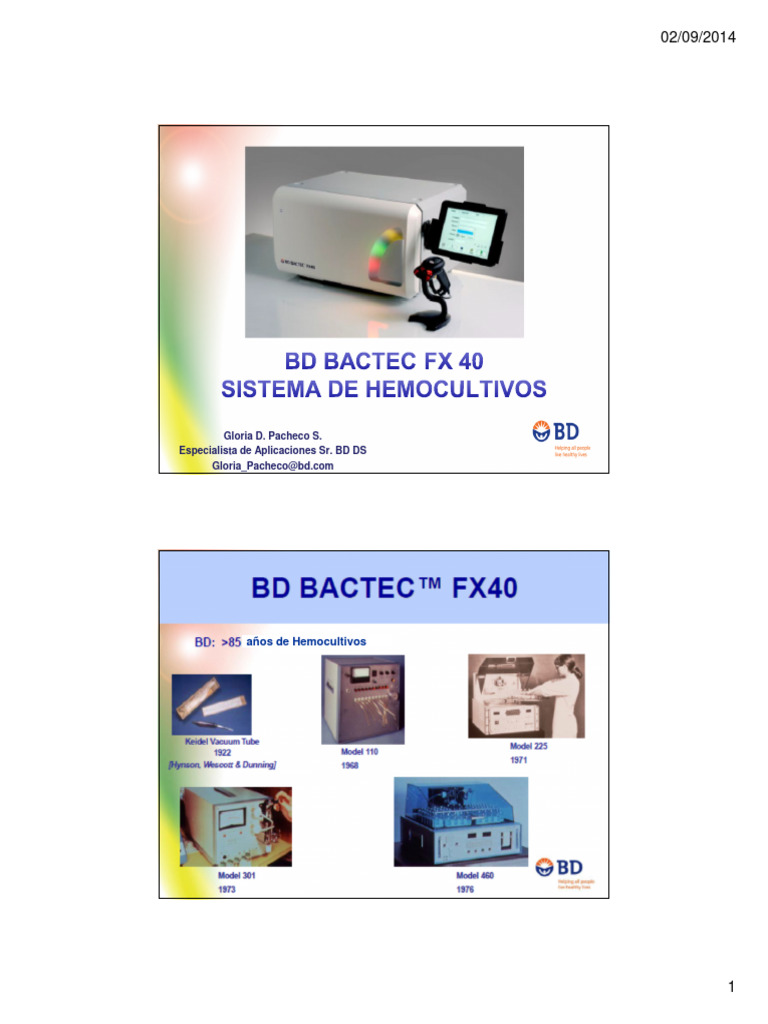 Sistema BACTEC FX40 para Hemocultivos | PDF | Ingeniería Informática ...