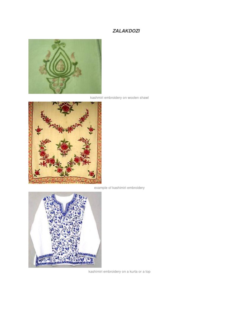 Kashmiri Embroidery: A Distinct Craft Showcasing the Natural Beauty of ...
