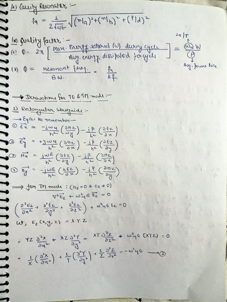 Derivation (TM-TE) | PDF