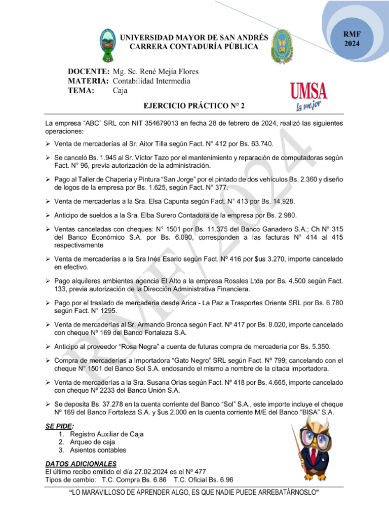 PRACT 2- CAJA 2024 | PDF
