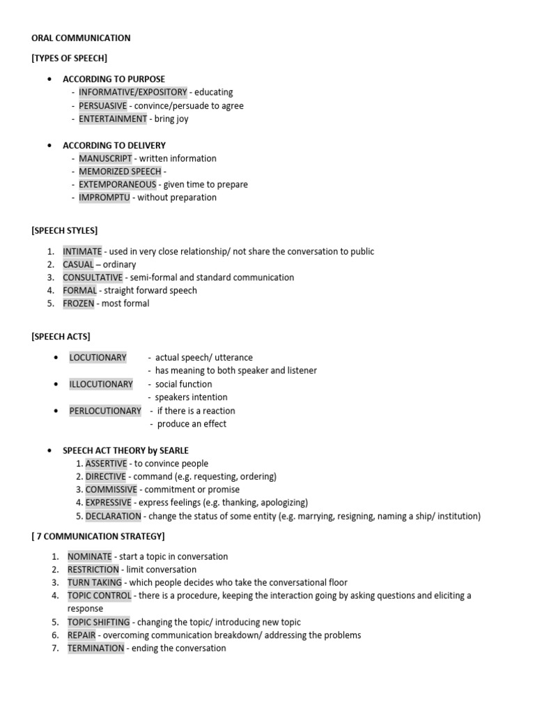 Oral Communication (2ND Quarter) | PDF | Communication | Human ...