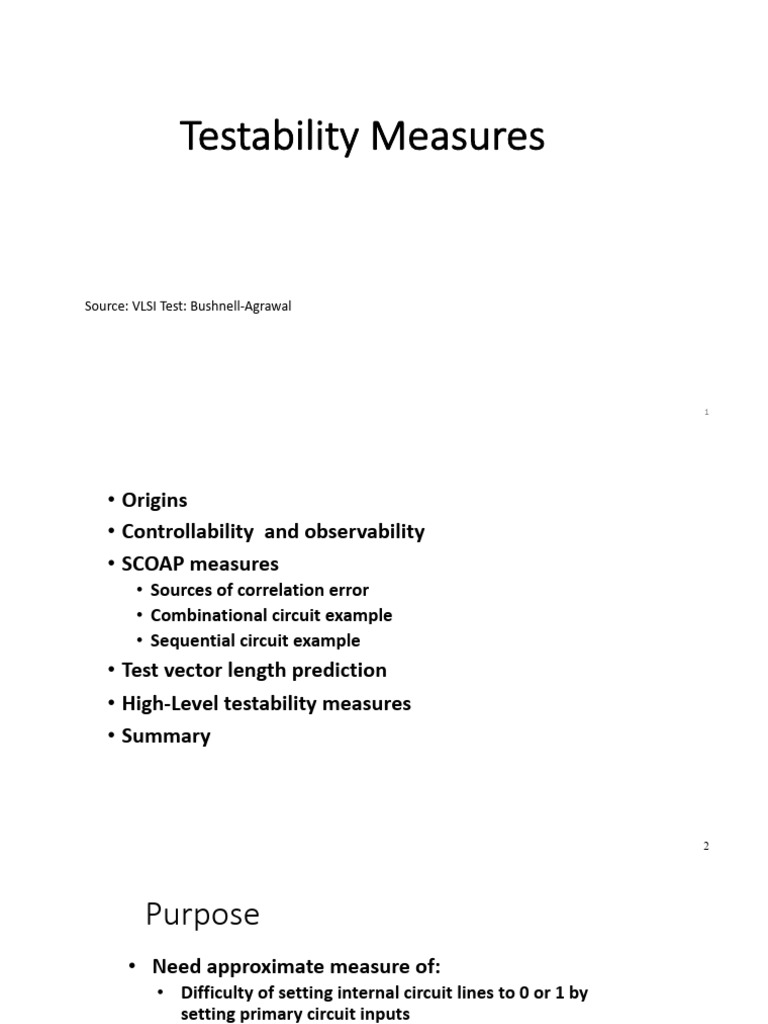 SCOAP Controllability and Observability | PDF | Computing | Electronics