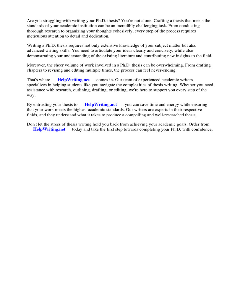 Writing PHD Thesis Tips | PDF | Career & Growth | Art