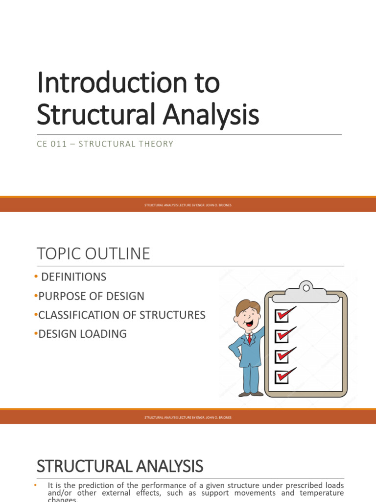 Introduction To Structural Analysis | PDF | Structural Analysis | Beam (Structure)