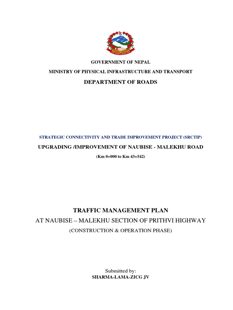 57 - Submission of TMP Report | PDF | Traffic | Road