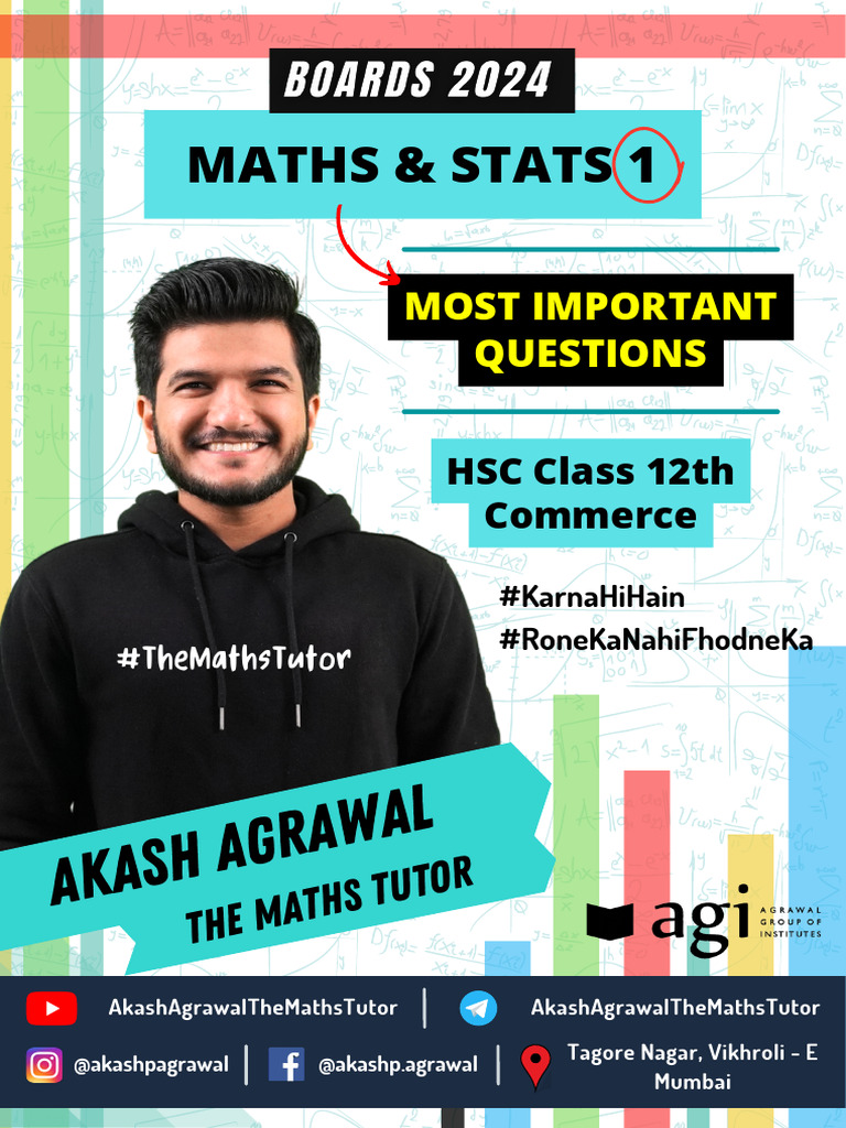 HSC Maths 1 Imp Questions Boards 2024 | PDF | Numbers | Truth